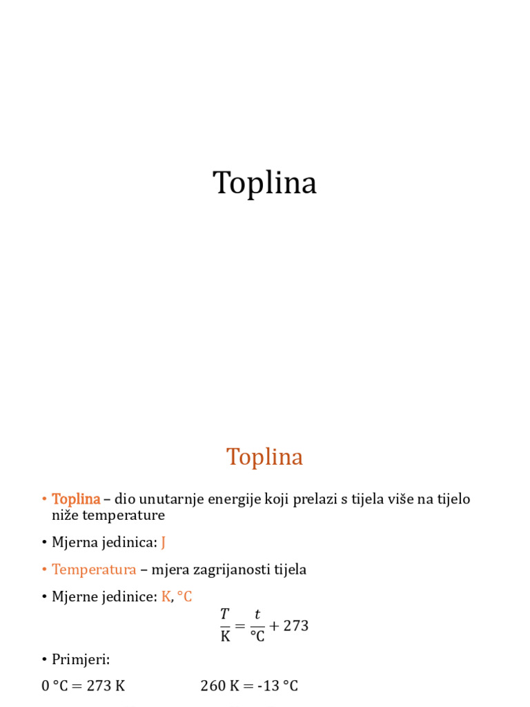 Toplina | PDF