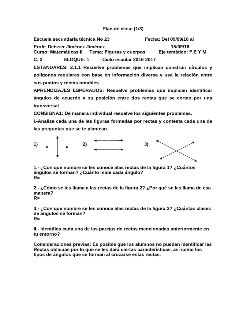 E.2.1.1 C3 | PDF | Ángulo | Geometría euclidiana