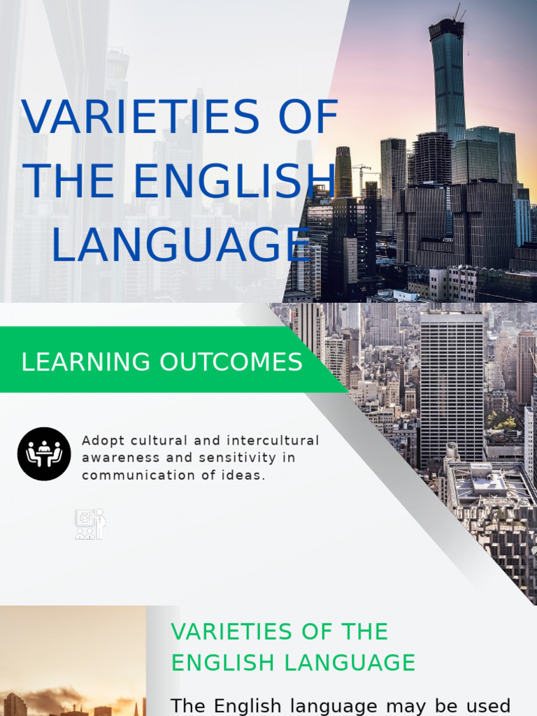 PC Varieties of The English Language | PDF | English Language | Linguistics