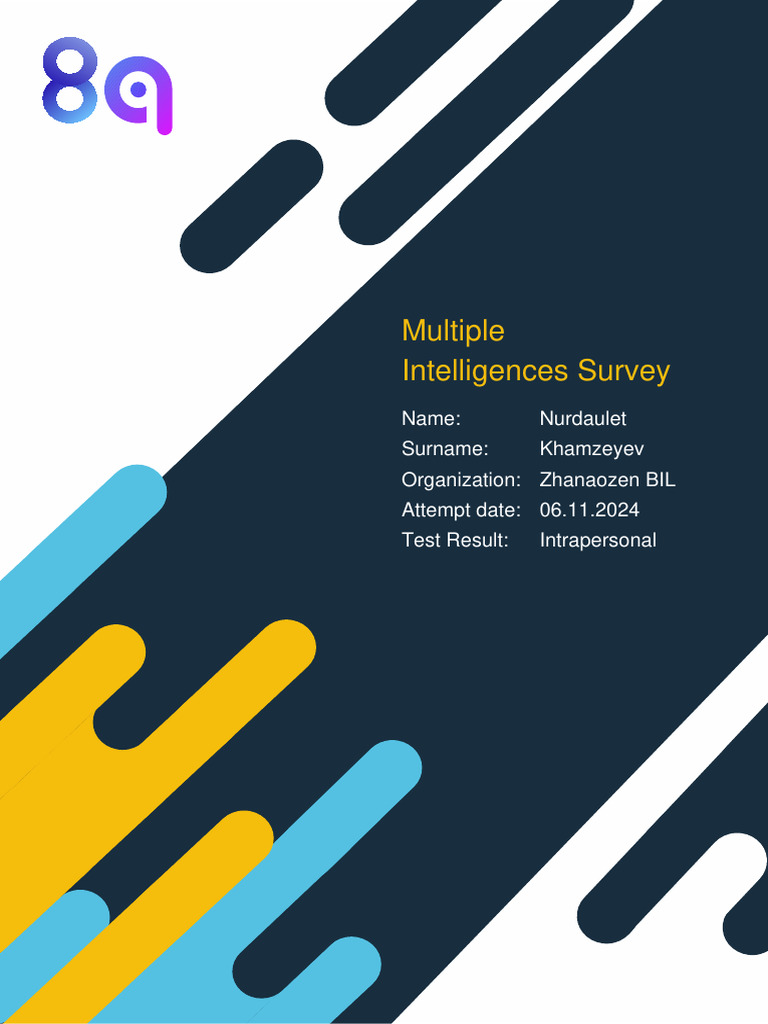 Full Personal Report | PDF | Intelligence | Human Communication