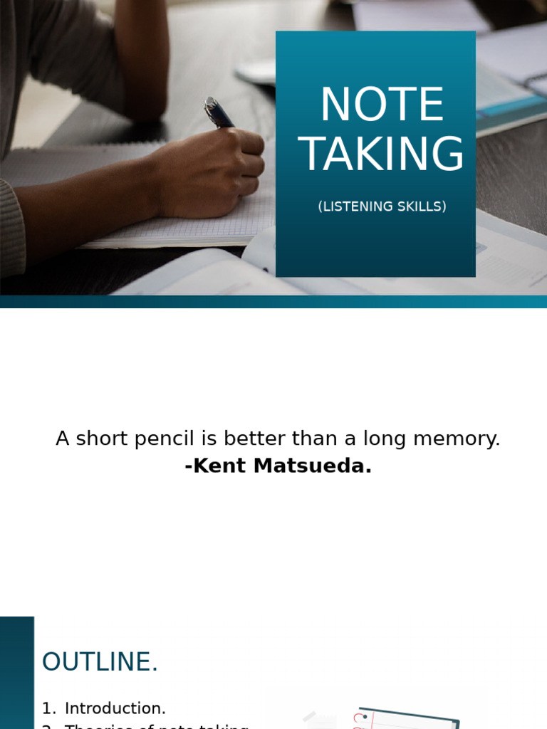 Note Taking | PDF | Information | Lecture