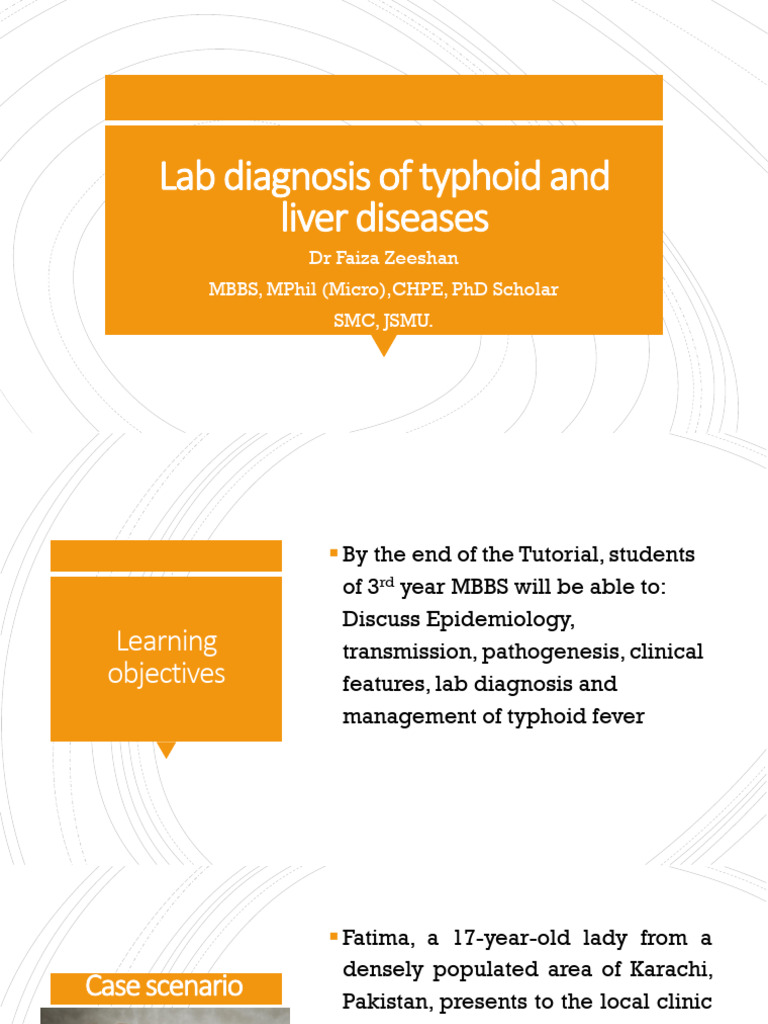 Laboratory Diagnosis of Typhoid and Liver Disease | PDF | Alanine ...