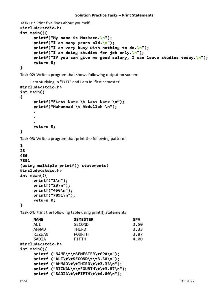 Practice 01_Sol | PDF | Computer Engineering | Computer Science Practice 01_Sol | PDF | Computer Engineering | Computer Science