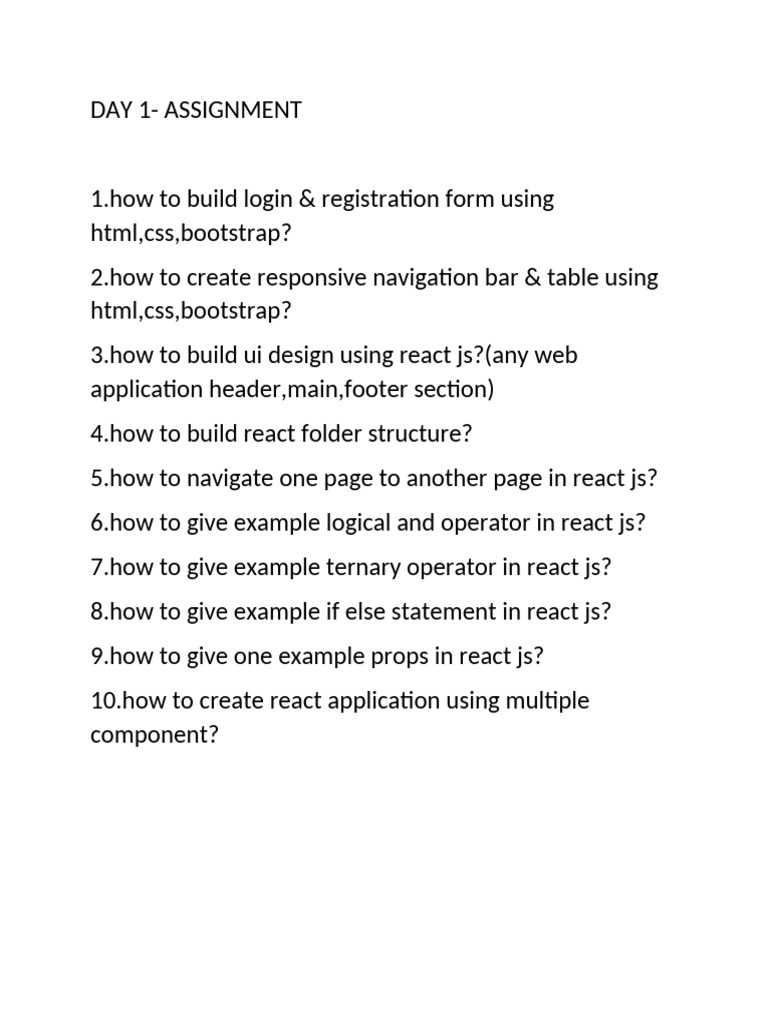 Day 1 - Assignment | PDF | Art | Computers