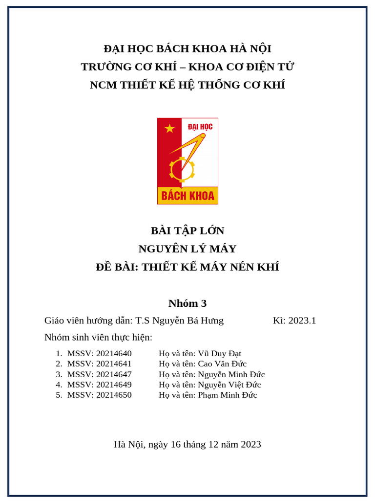 Vũ dUY Đ T BTL NLM NHÓM 3 | PDF