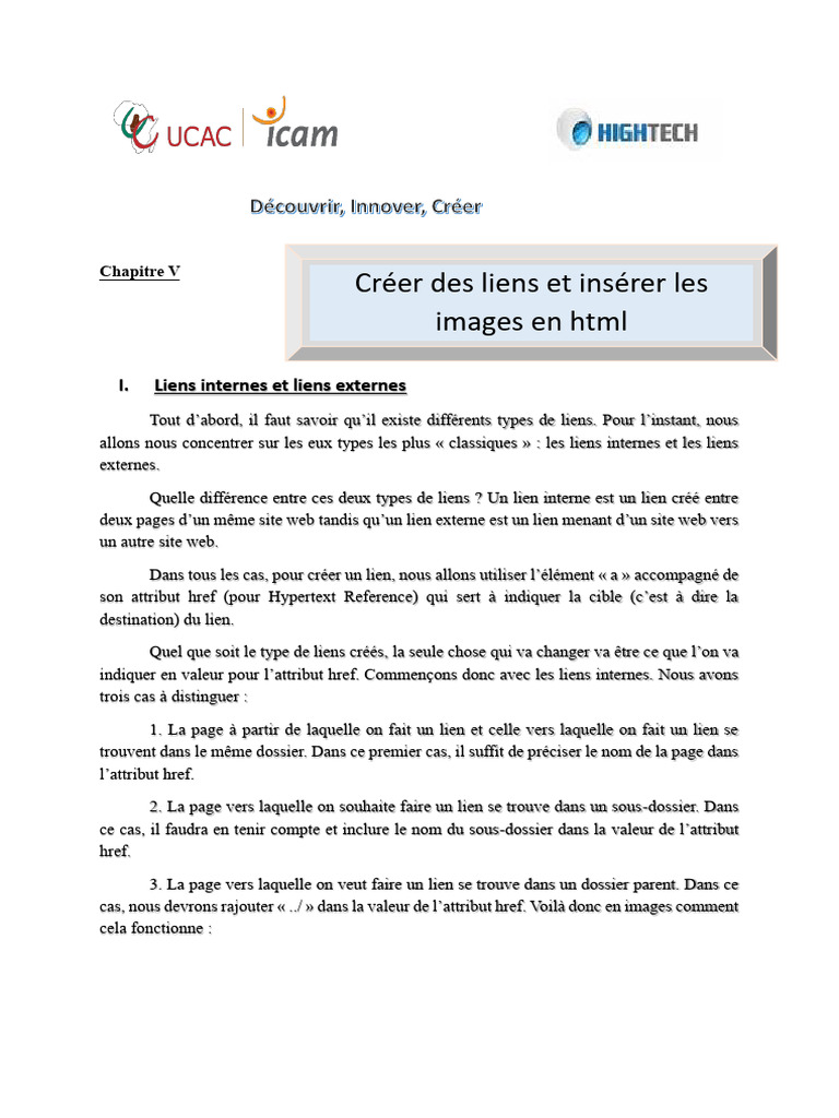 Cours 2 | PDF | Hyperlien | Internet