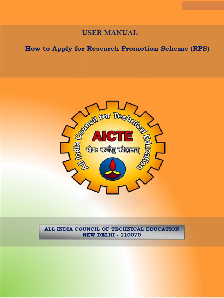 Apply for AICTE Research Promotion Scheme | PDF | Computing | Software
