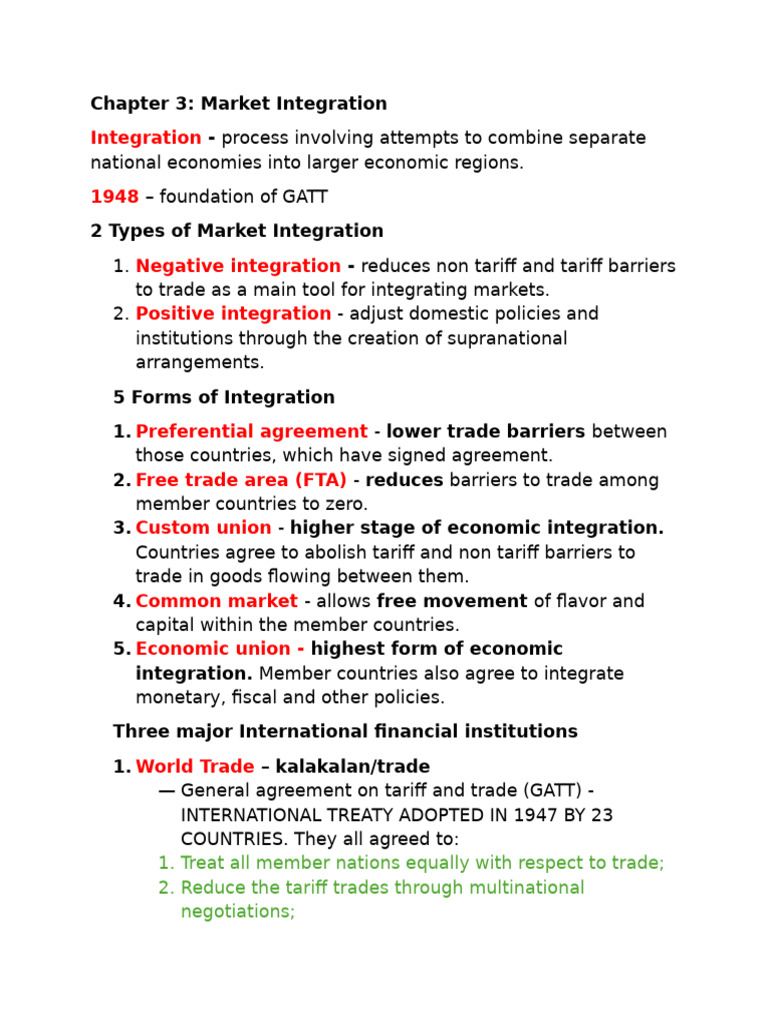 Contemp Reviewer Chap 34 | PDF | General Agreement On Tariffs And Trade | International Monetary ...