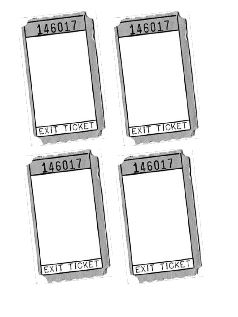 Formato Ticket Entrada Salida | PDF