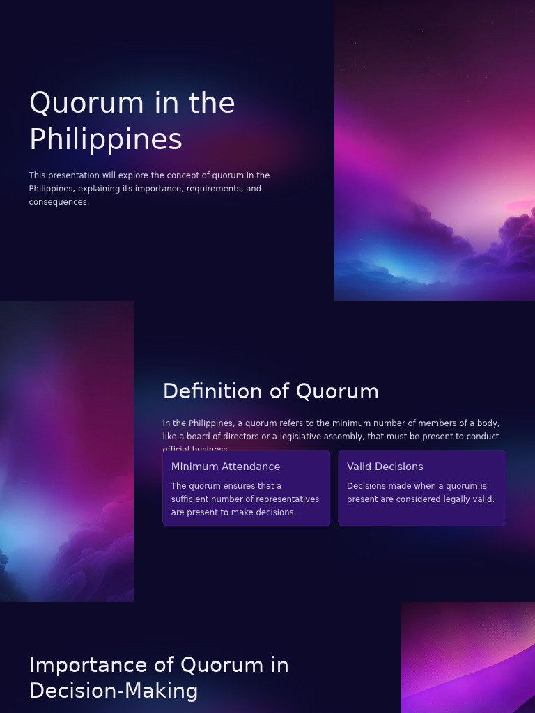 Quorum Rules in the Philippines | PDF | Quorum | Board Of Directors
