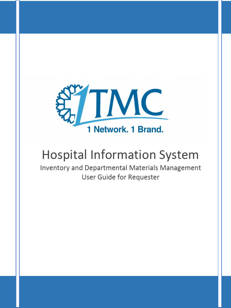 Hospital Materials Management User Guide | PDF | Inventory | Dialog Box