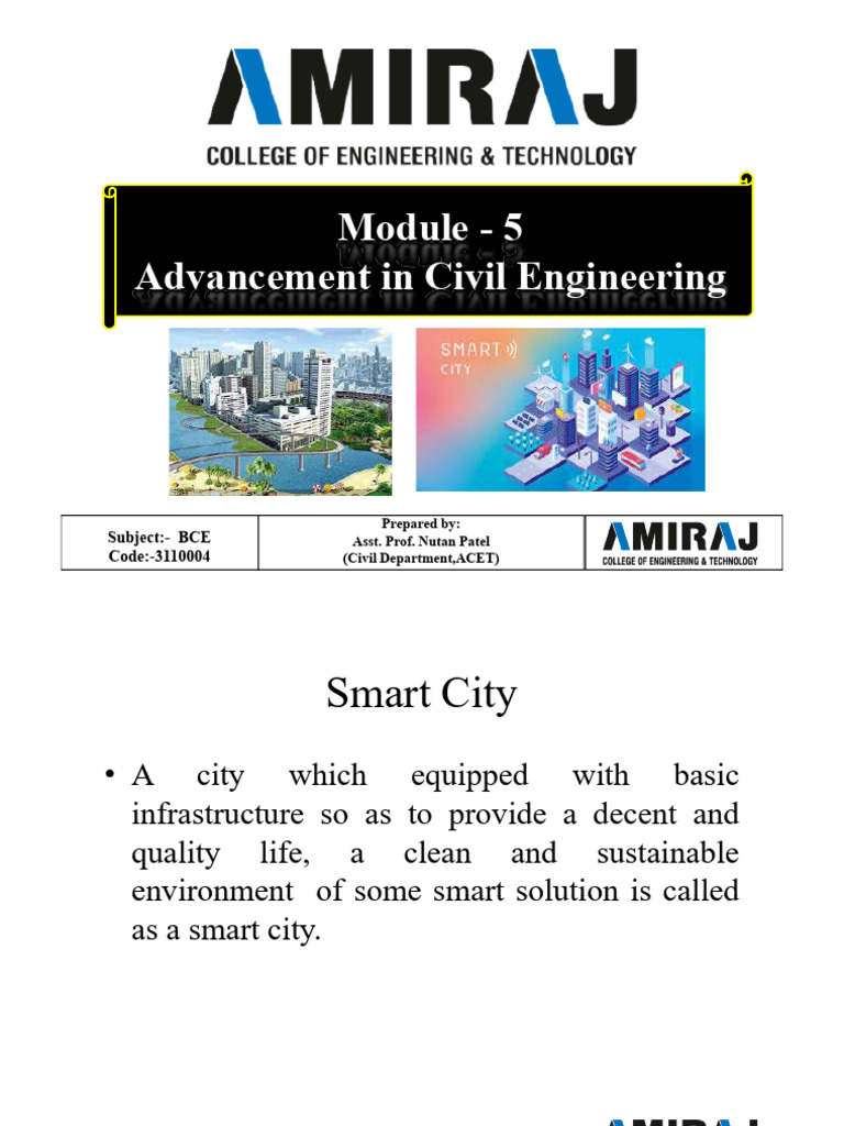 Bce - Advancement-In-Civil-Engineering | PDF | Rapid Transit | Green ...