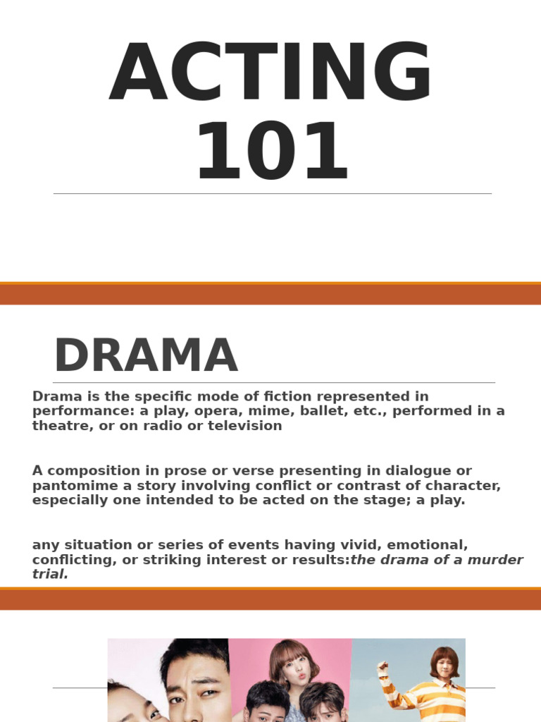 Introduction to Acting and Drama | PDF | General Fiction