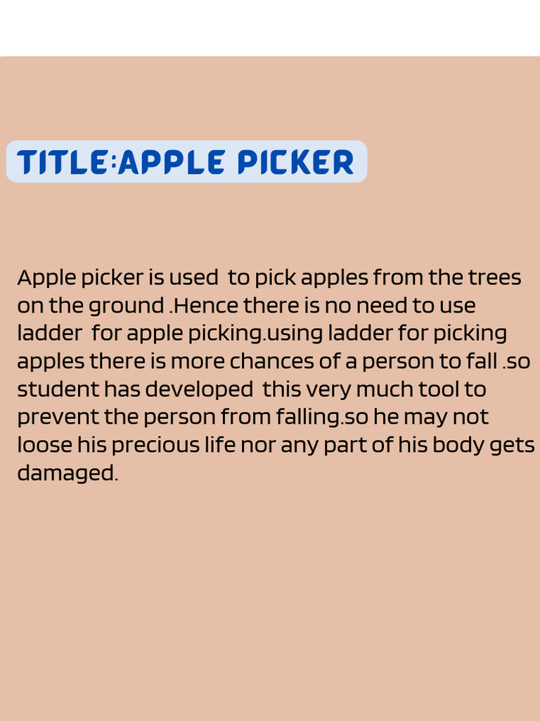 Share TitleApple Picker | PDF