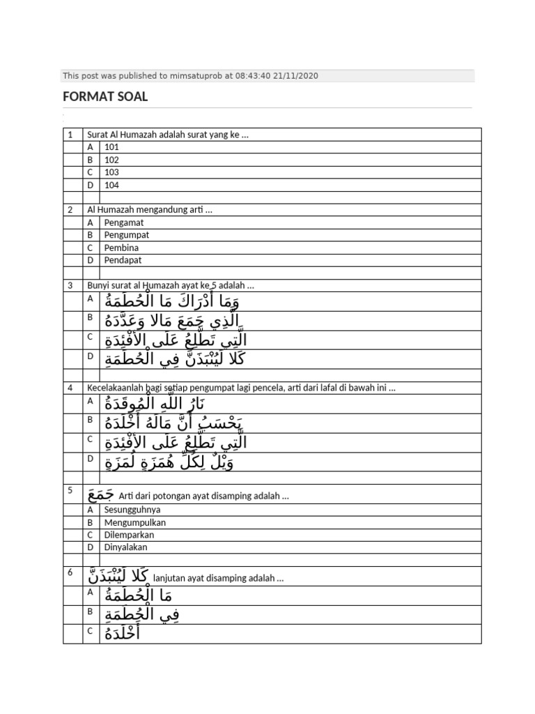 MASTER SOAL CBT 2021 Kelas 5 | PDF