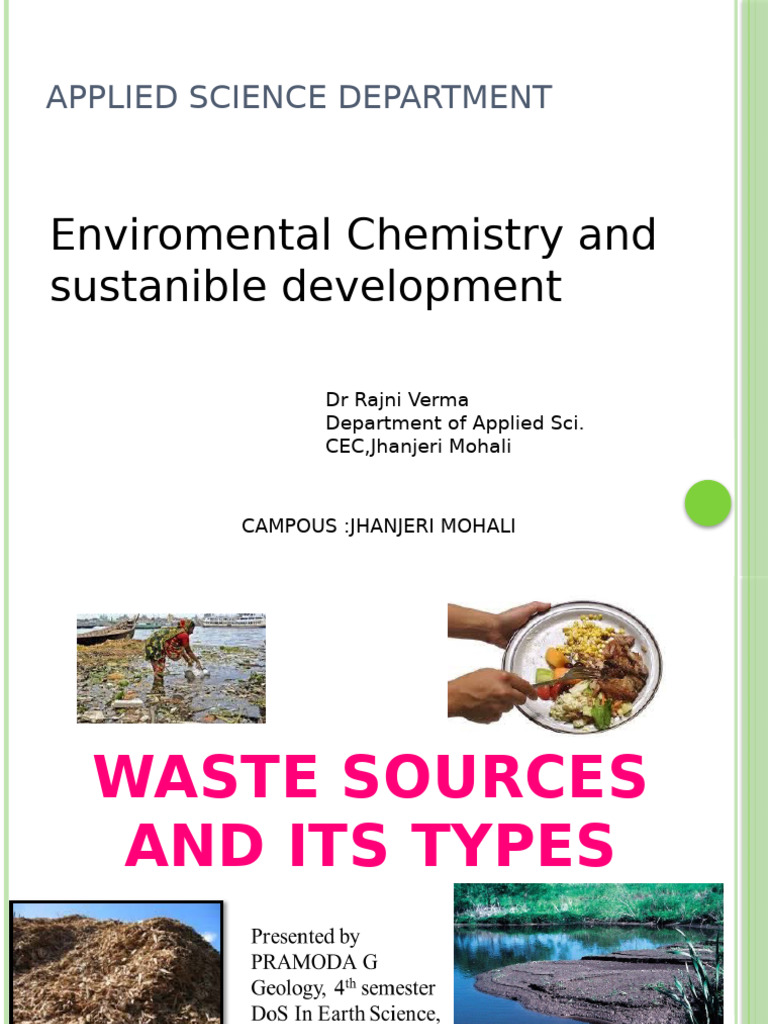 Types and Sources of Waste | PDF | Combustion | Waste