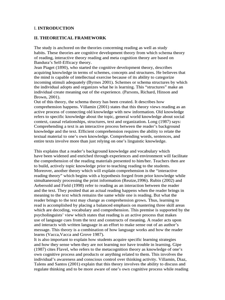 Chapter 1 | PDF | Reading Comprehension | Cognition