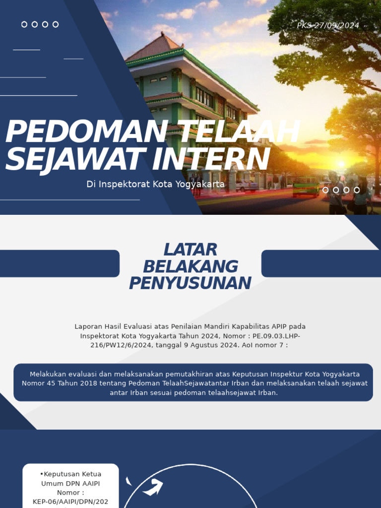 Pedoman Telaah Sejawat APIP 2024 | PDF | Bisnis