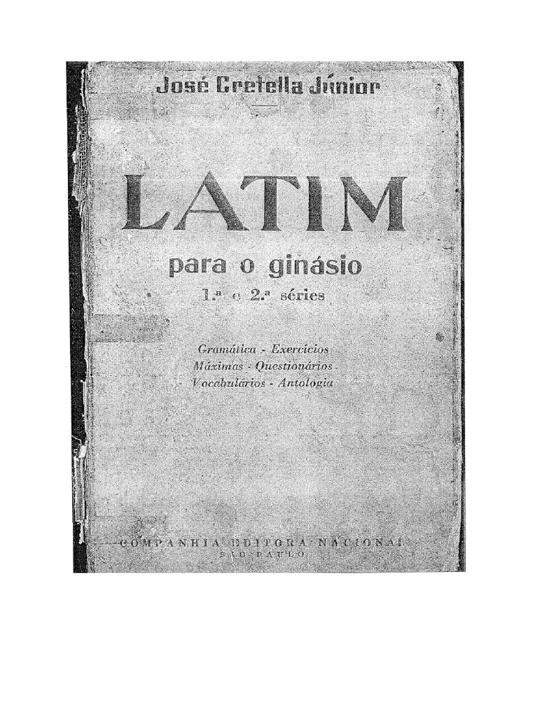 Latim - José Cretella Junior | PDF
