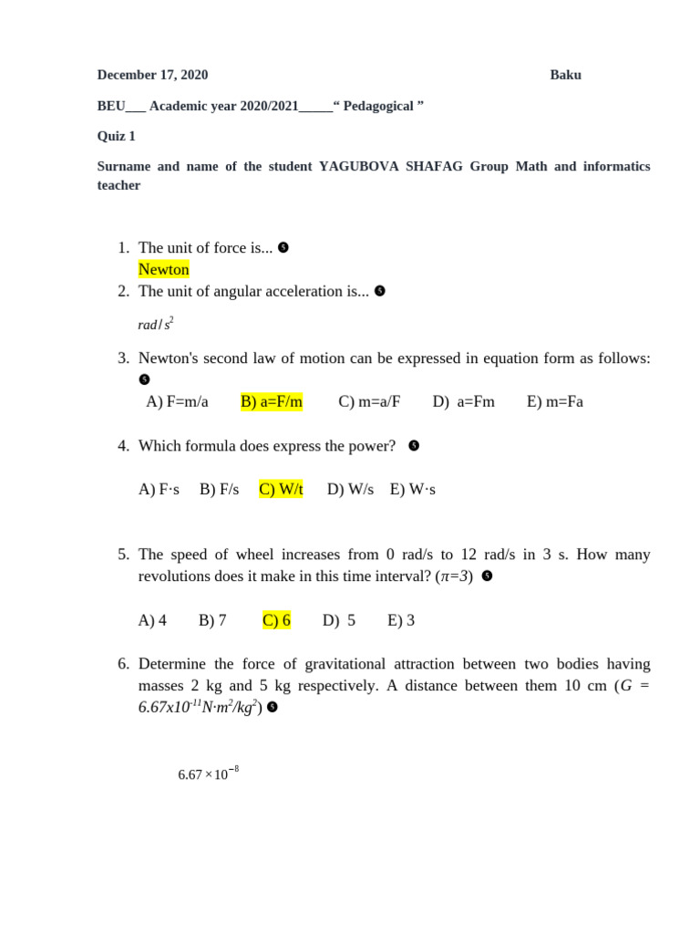 December 17 | PDF | Force | Acceleration