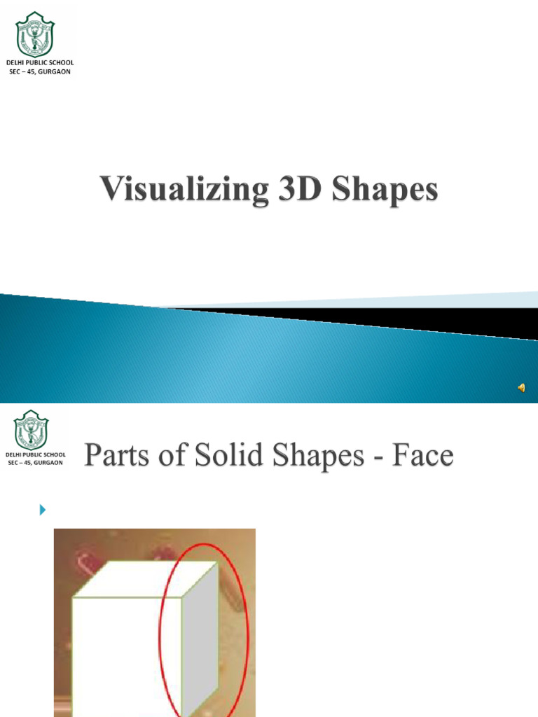 8 Maths PPT (Visualising Solid Shapes) | PDF | Shape | Vertex (Geometry)