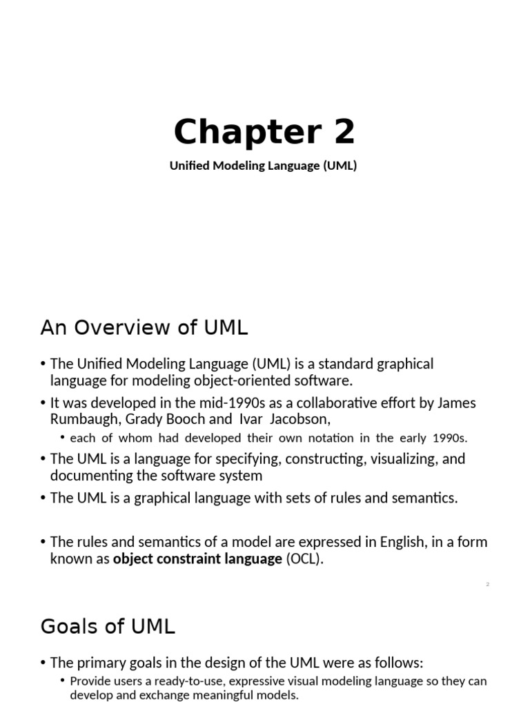 Chapter 2 UML | PDF | Unified Modeling Language | Use Case