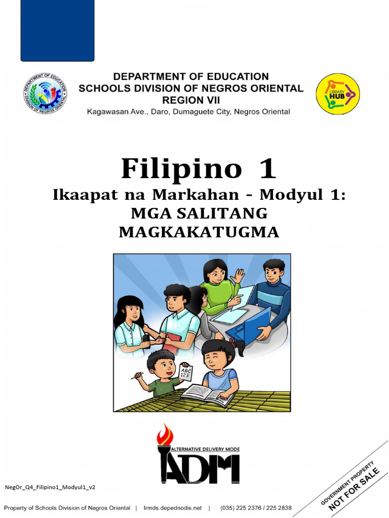 NegOr Q4 Filipino1 Modyul1 v2 | PDF