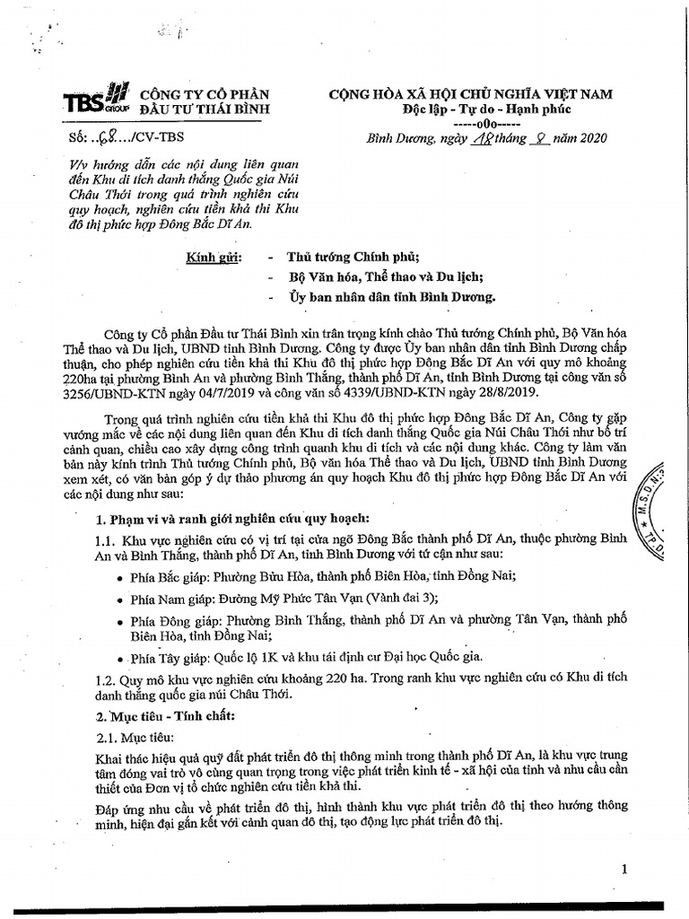 CV 68 TBS Nui Chau Thoi | PDF