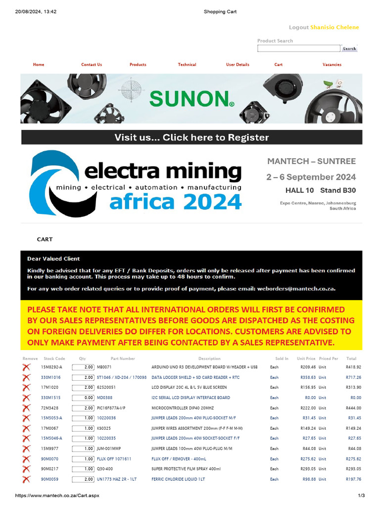 Shopping Cart | PDF | Switch | Electrical Components