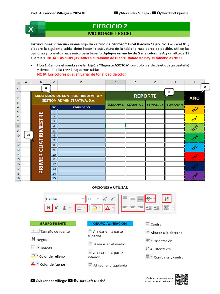 Ejercicio 2 - Excel 0-1 | PDF