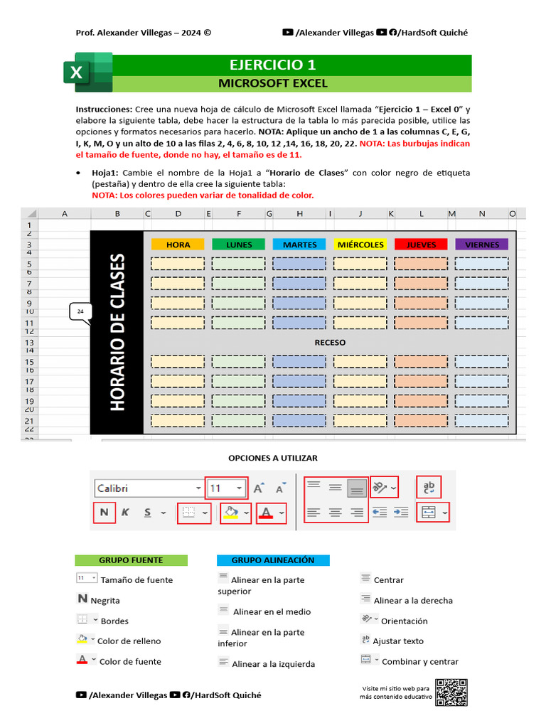 Ejercicio 1 - Excel 0-1 | PDF
