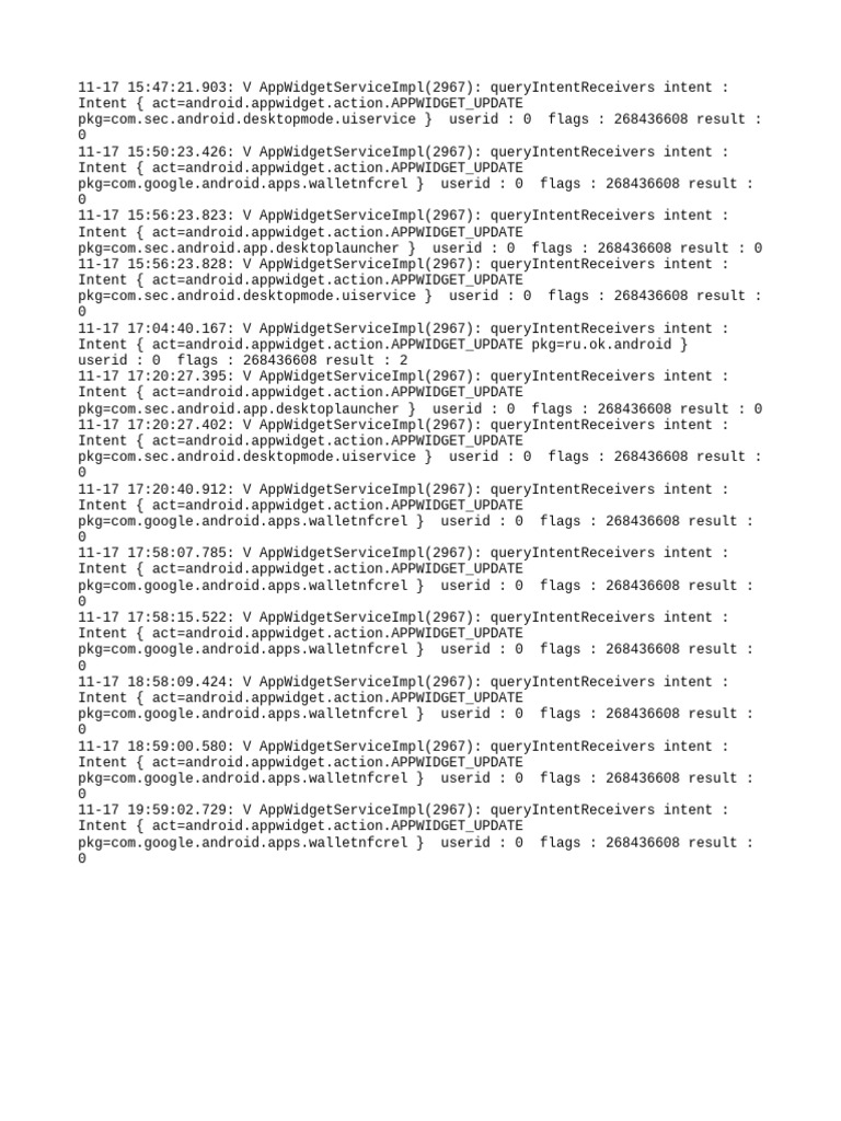 Appwidget History Log0 | PDF | Law | Computers