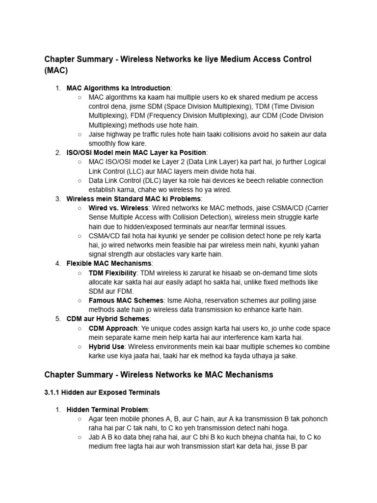 3.1 | PDF | Channel Access Method | Wireless