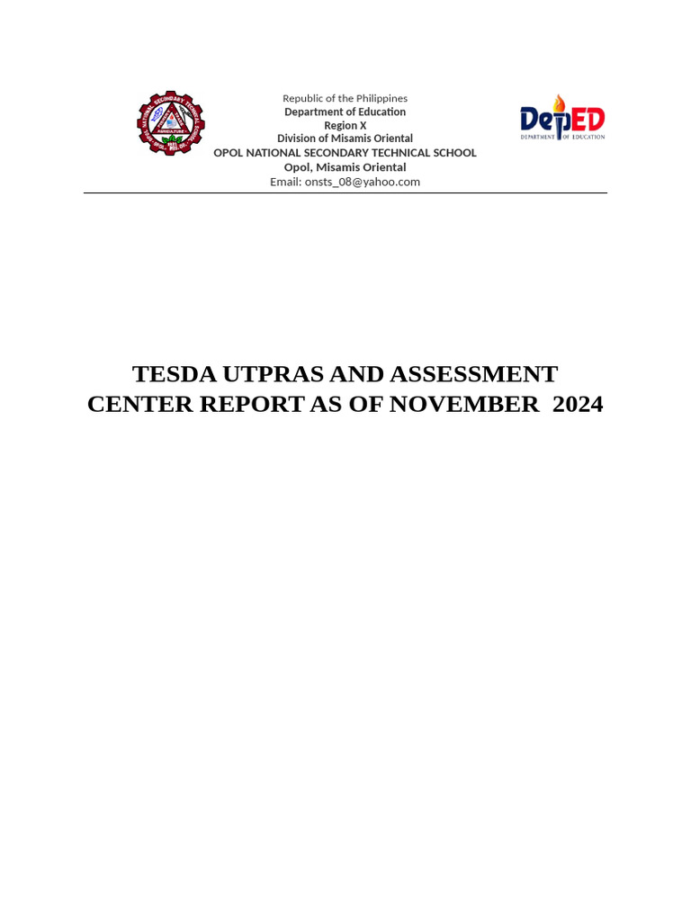 Utpras and Assessment Report | PDF