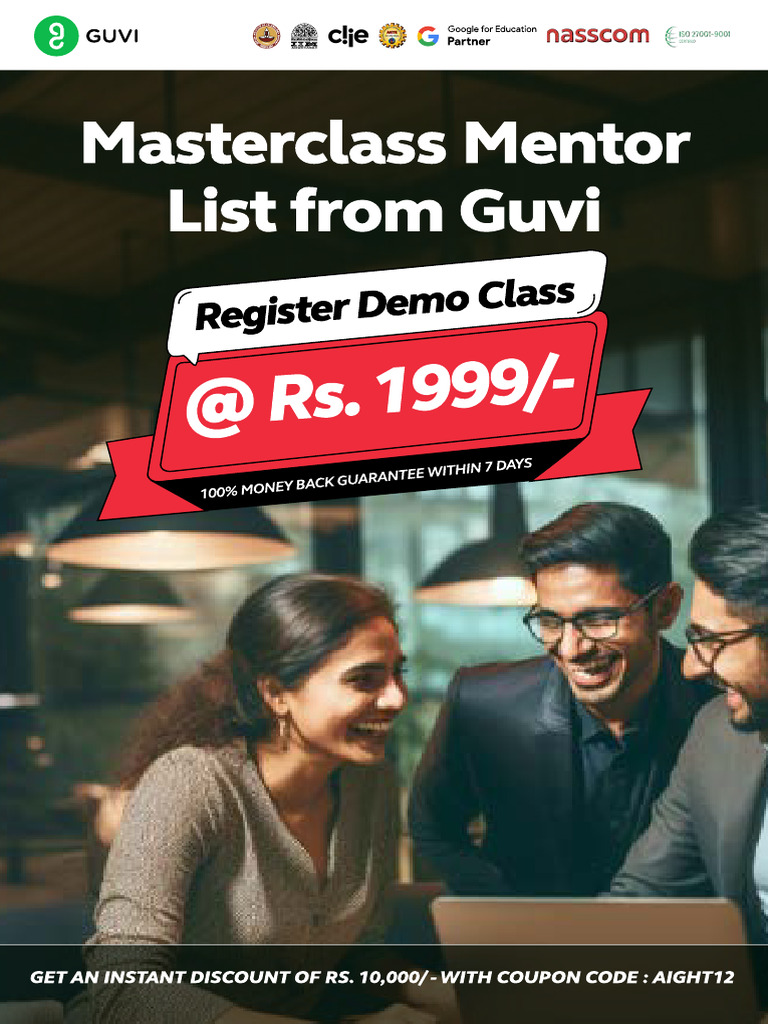 Guvi - Iit - HCL 100% Guranteed Placement Guidance Mentors List | PDF ...