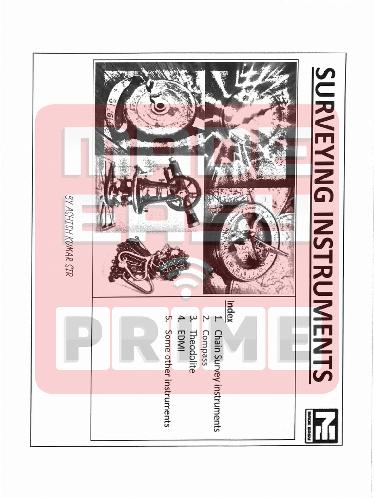 2247904surveying Instruments by Ashish Sir | PDF