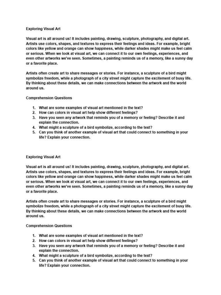 Exploring Visual Art | PDF | Drawing | Paintings Exploring Visual Art | PDF | Drawing | Paintings