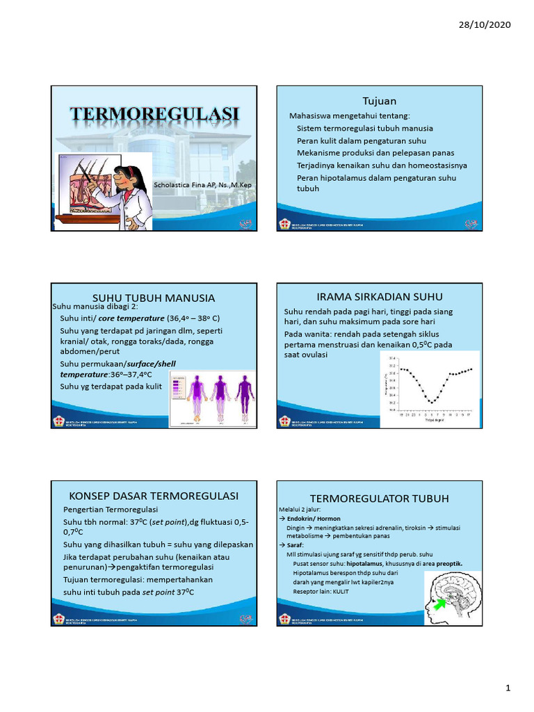 Termoregulasi dan Suhu Tubuh Manusia | PDF