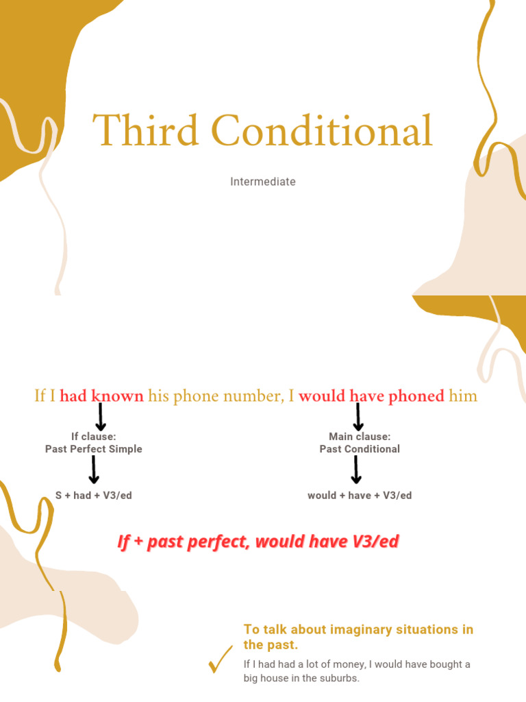 Third Conditional PDF | PDF | Linguistics | Grammar