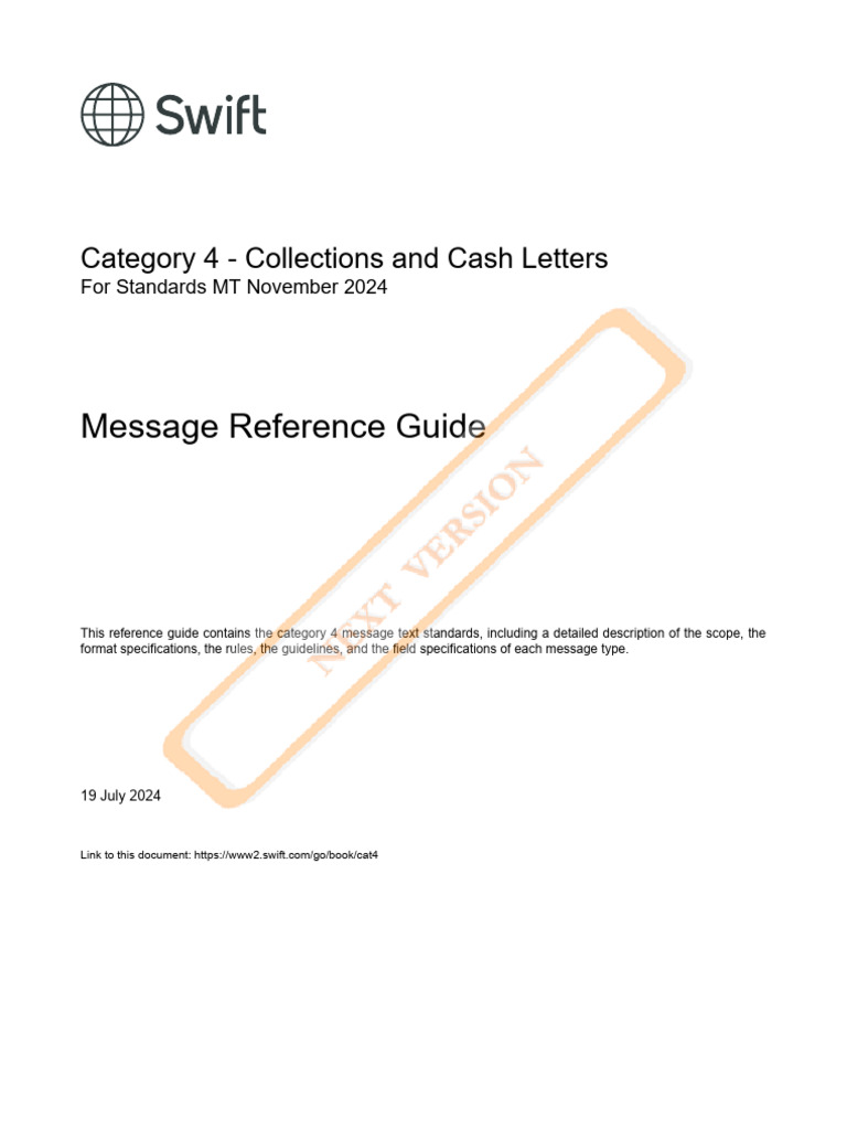 Collections and Cash Letters | PDF | Specification (Technical Standard ...