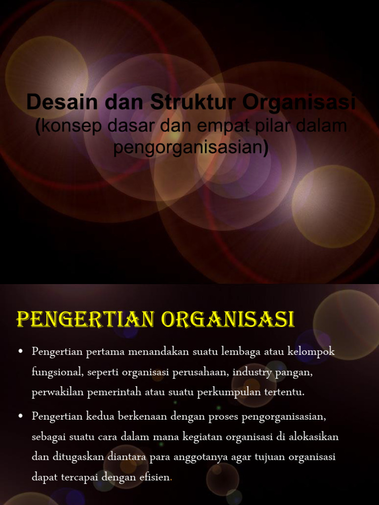 Struktur dan Desain Organisasi Efektif | PDF
