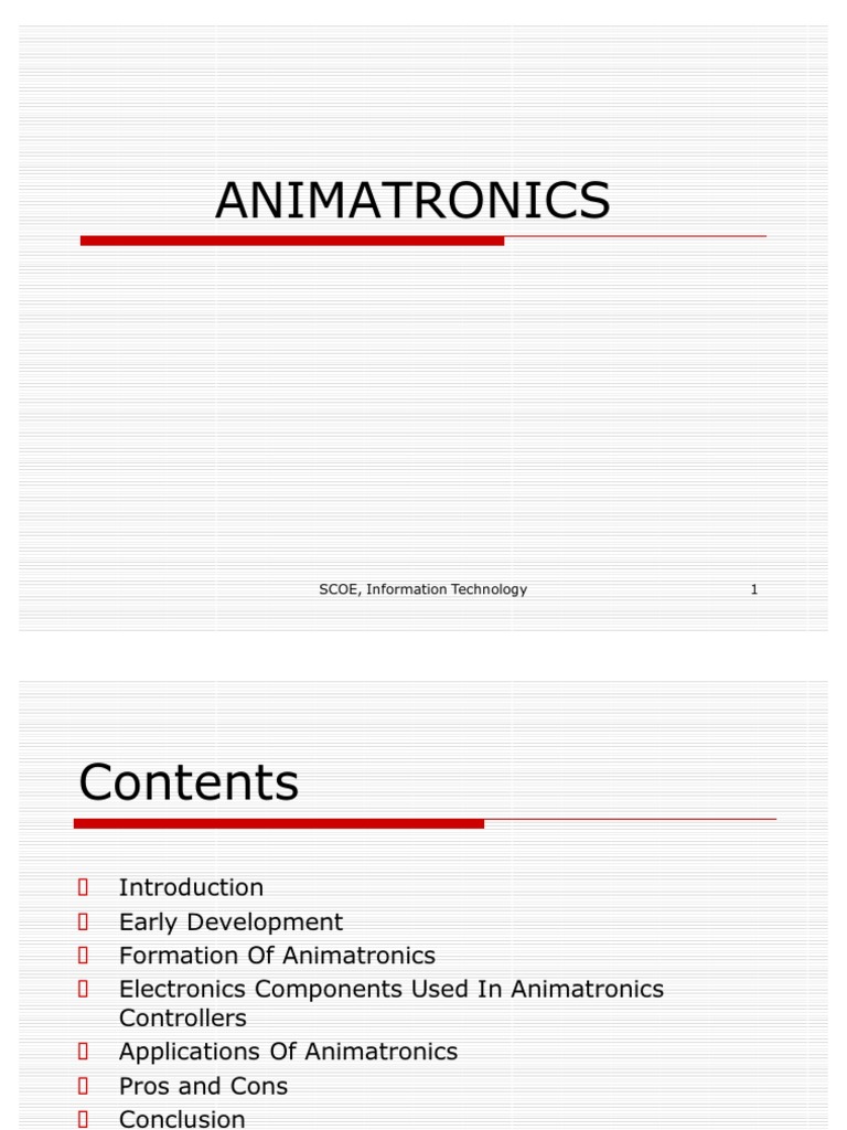 Animatronics | PDF