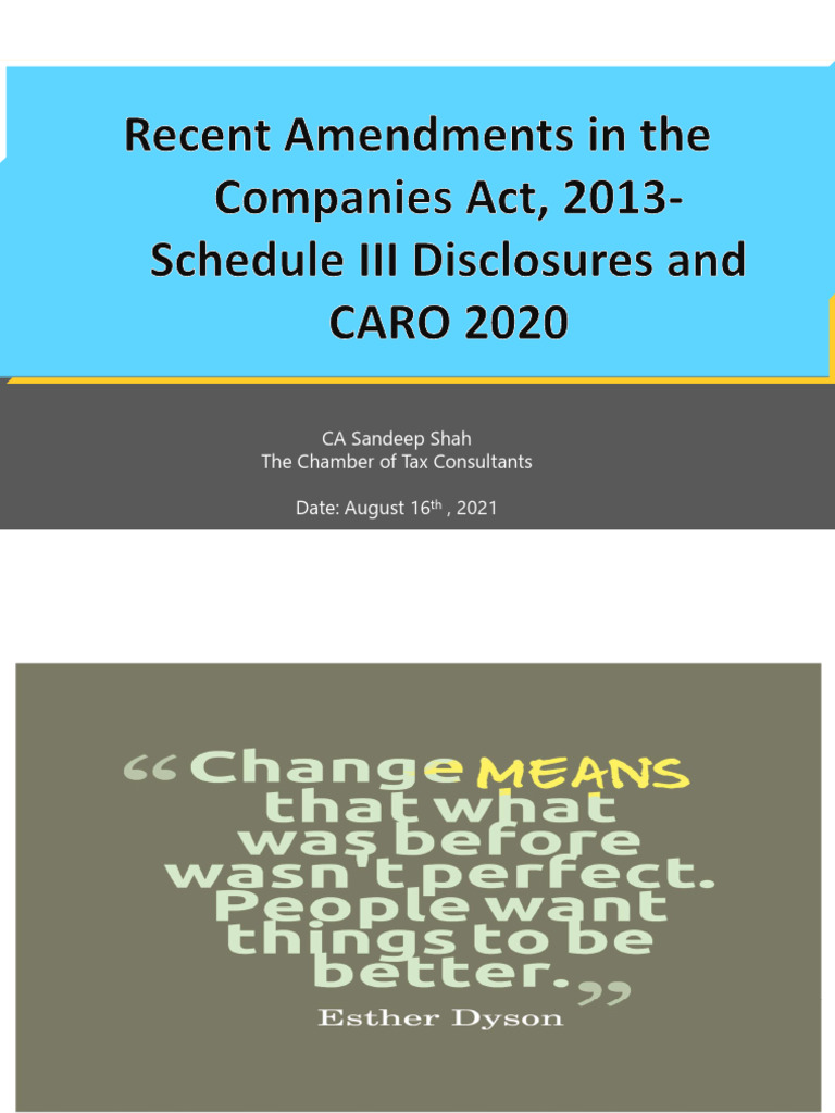 16 8 2021 Amendments Schedule III CARO | PDF | Capital Adequacy Ratio | Loans