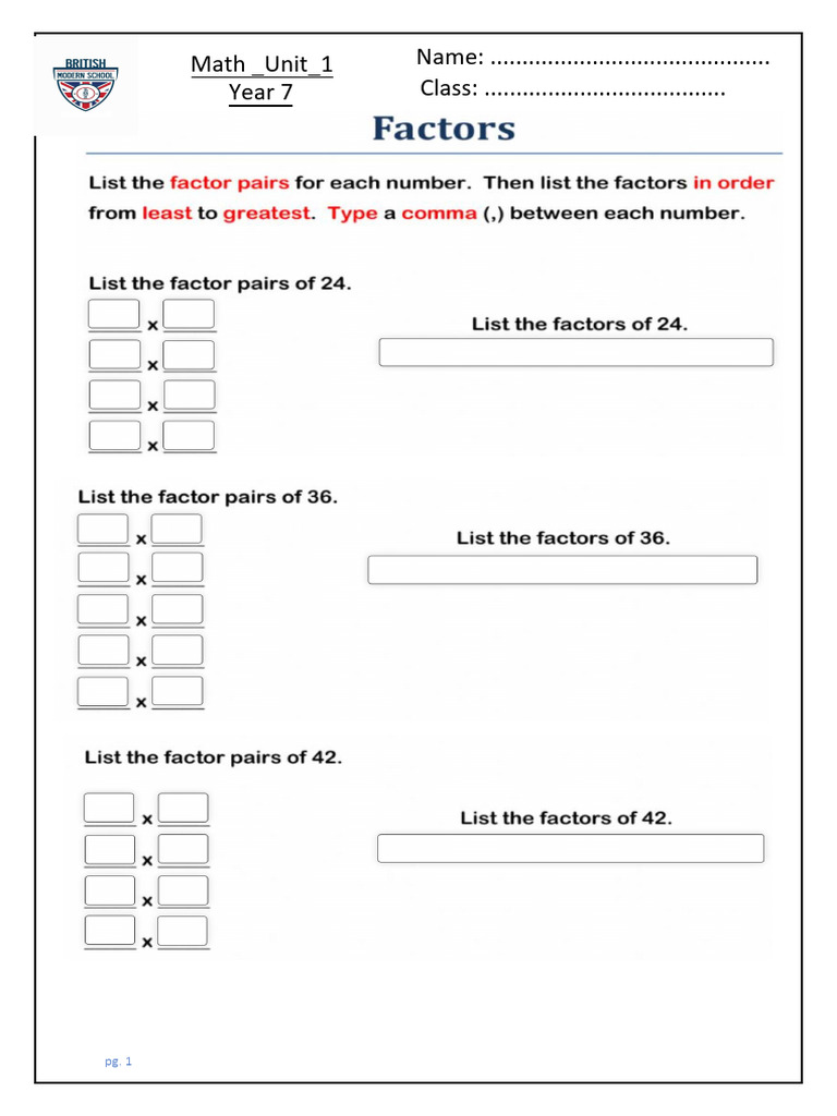 Revision Y7 | PDF | Mathematical Relations | Algebra