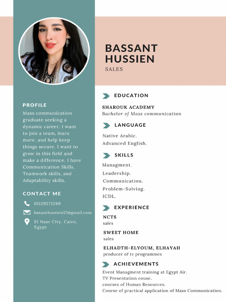 Bassant Hussien Resume | PDF