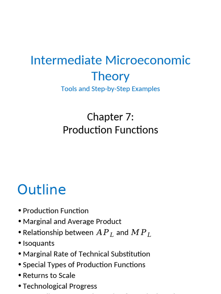 Intermediate-Micro-Chapter7 Edited Clean | PDF | Production Function | Labour Economics