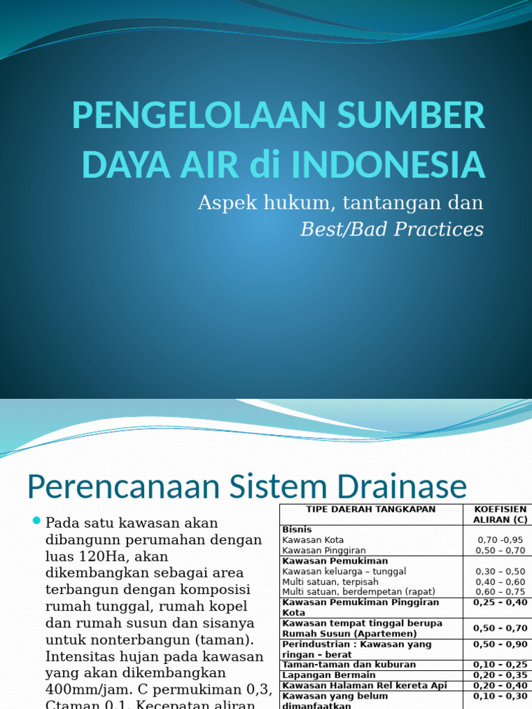 Ho-11pengelolaan Sumber Daya Air Di Indonesia | PDF