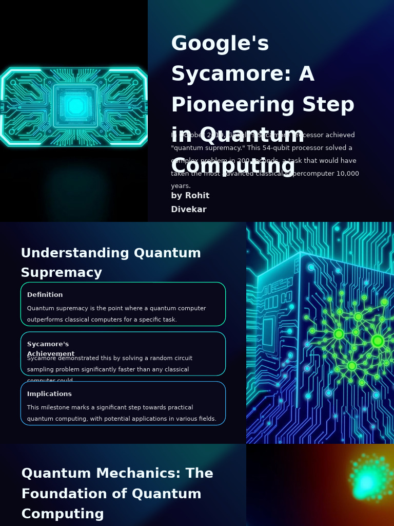 Googles Sycamore A Pioneering Step in Quantum Computing | PDF | Quantum ...