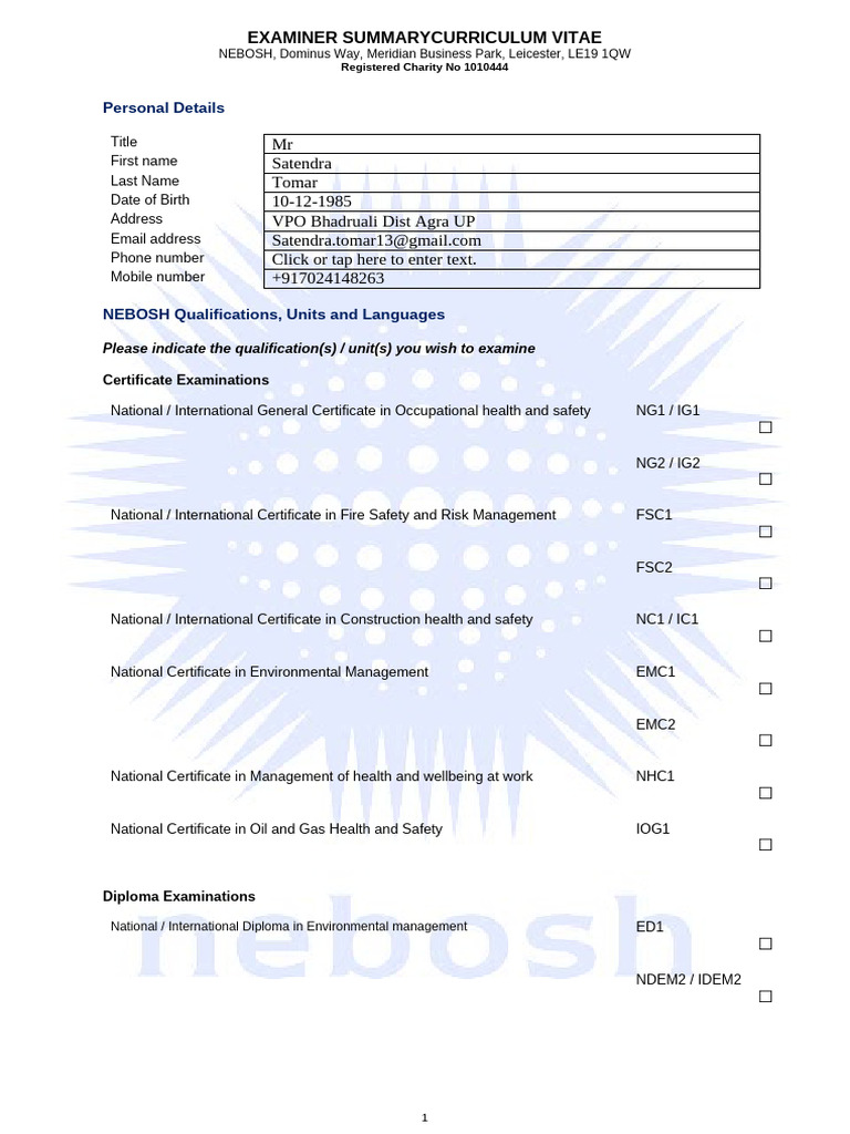 la-ass-f030-examiner-cv-v4-electronic-form-Tomar | PDF | Occupational ...