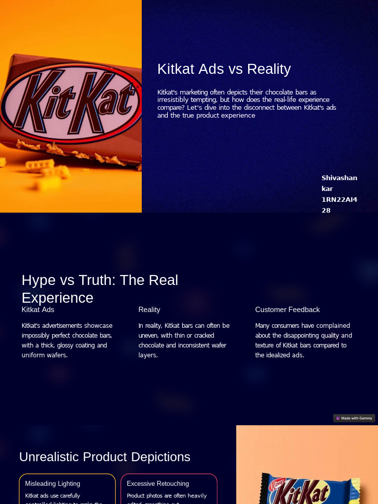 Kitkat Ads Vs Reality 3 1 Compressed | PDF | Chocolate